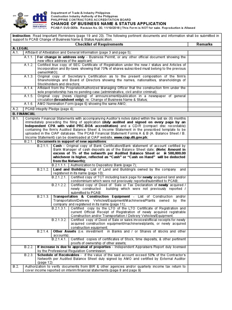 Change of Business Name Application | PDF | Irs Tax Forms | Banks
