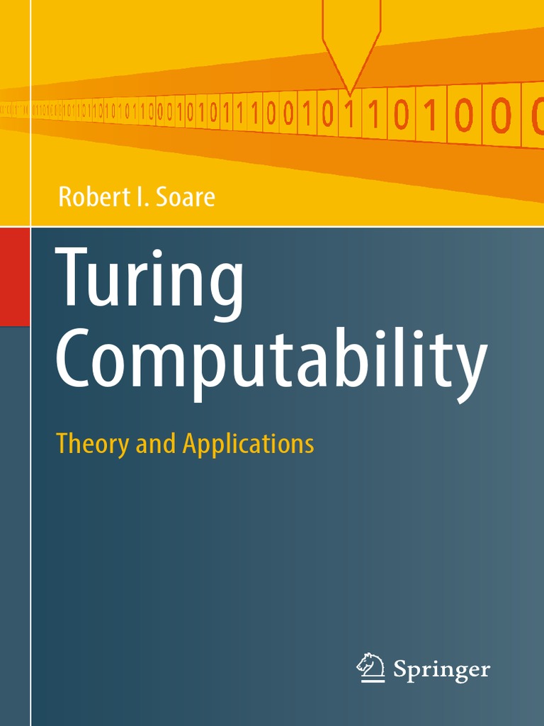 Turing Computability: Robert I. Soare | PDF | Computability Theory | Theory Of Computation