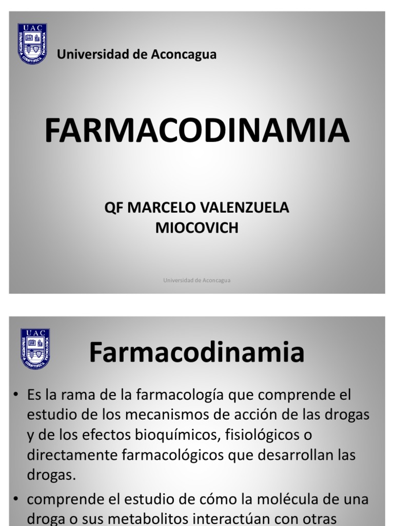 Clase 3 Farmacodinamia | PDF | Receptor (Bioquímica) | Norepinefrina