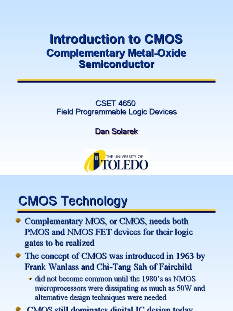 Introduction to the Fundamental Operating Principles and Design Techniques of Complementary ...