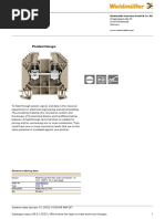Weidmüller WDU 4 Terminal Block Data Sheet | PDF | Electrical Connector ...