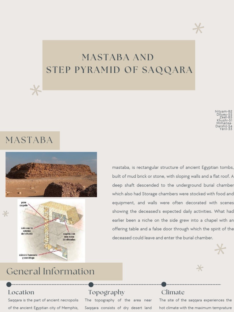 Mastaba and Step Pyramid of Saqqara | PDF | Ancient Egypt