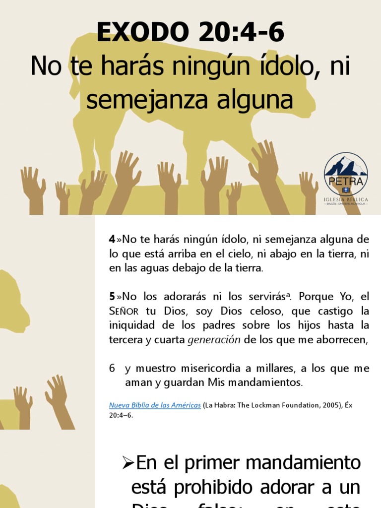 Exodo 20.7 | PDF | Idolatría | Dios