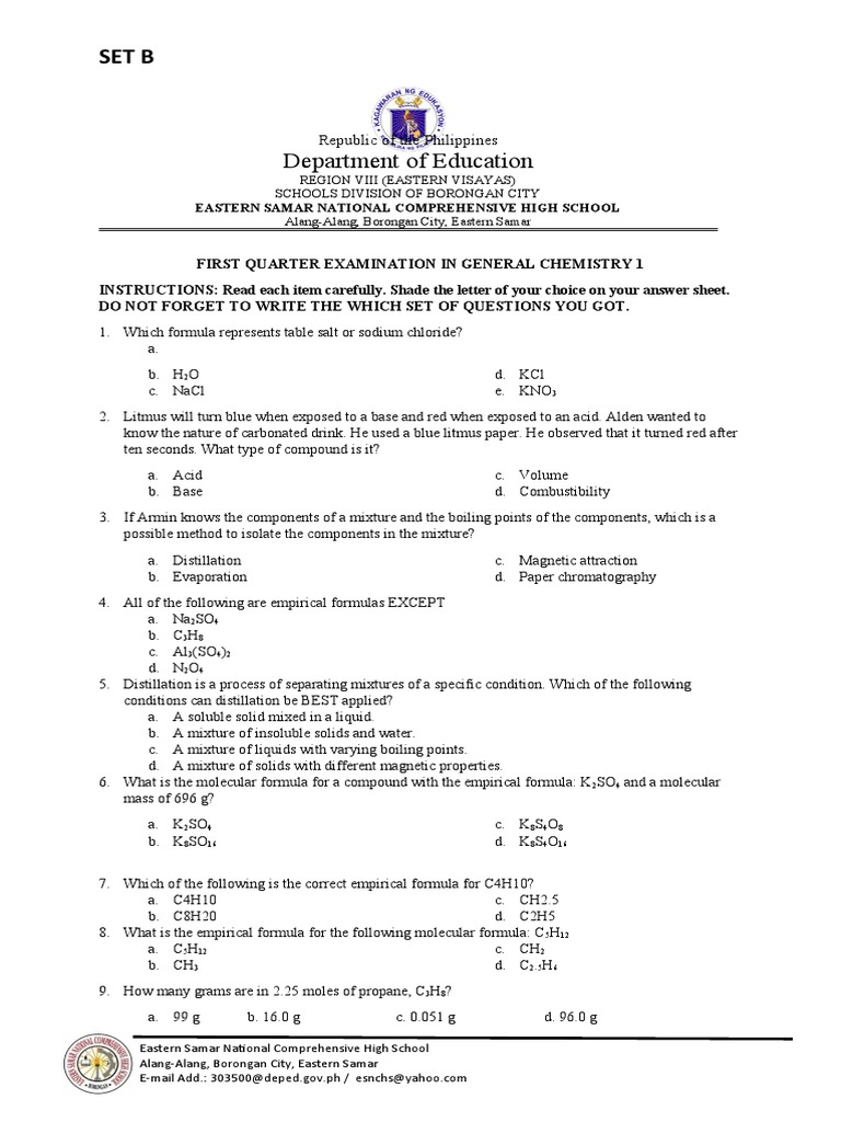 Set A | PDF | Gases | Methane