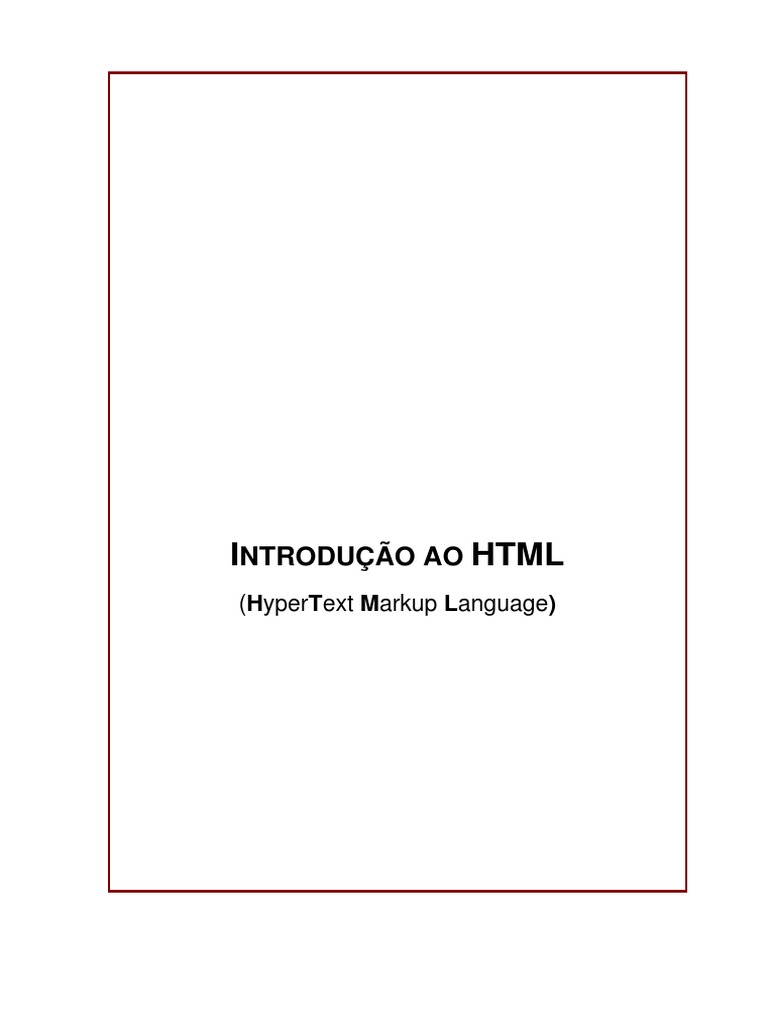 2.1 Introdução Ao HTML - Ficha de Leitura | PDF | Html | Hiperlink 2.1 Introdução Ao HTML - Ficha de Leitura | PDF | Html | Hiperlink