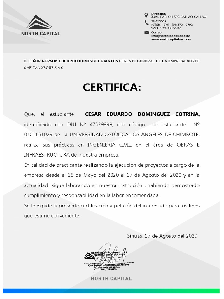 Certificado de Empresa | PDF Certificado de Empresa | PDF