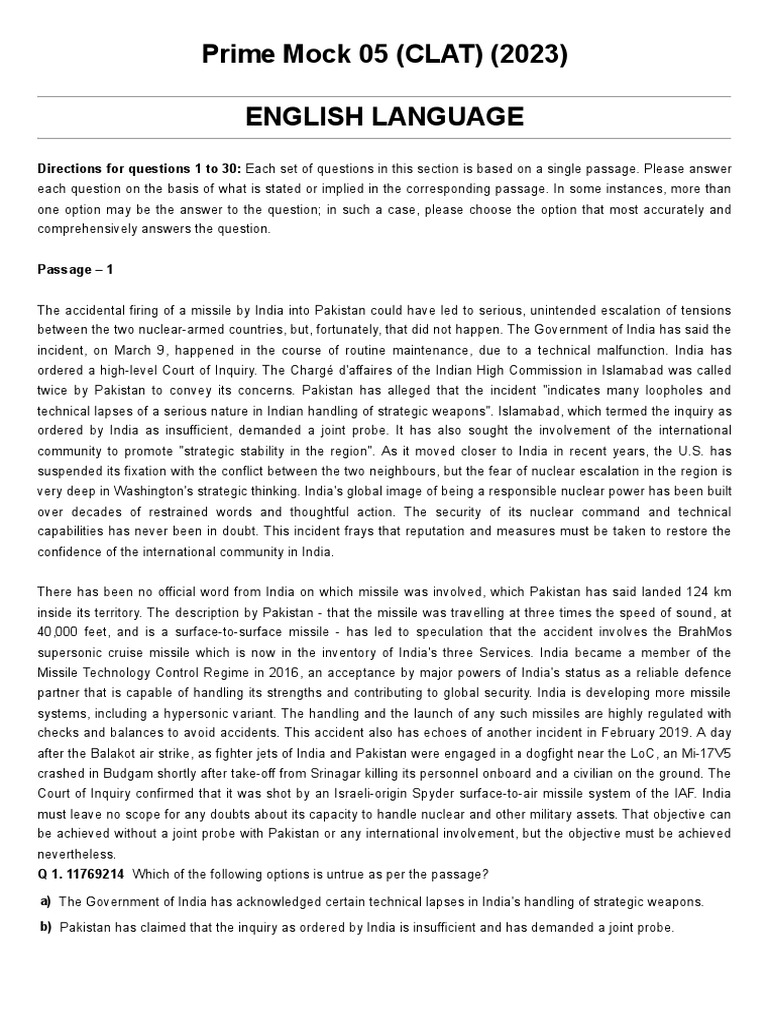 Prime Mock 5 | PDF | Allergy | Electric Vehicle