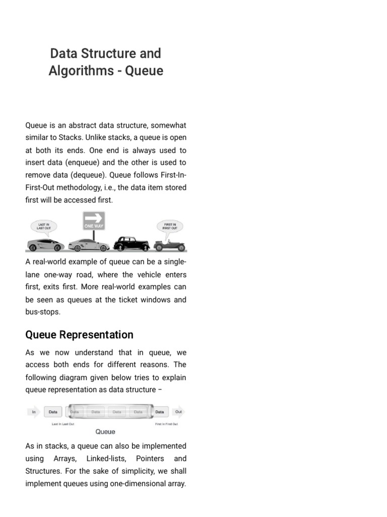 DS - Queue Best | PDF | Queue (Abstract Data Type) | Software Development DS - Queue Best | PDF | Queue (Abstract Data Type) | Software Development