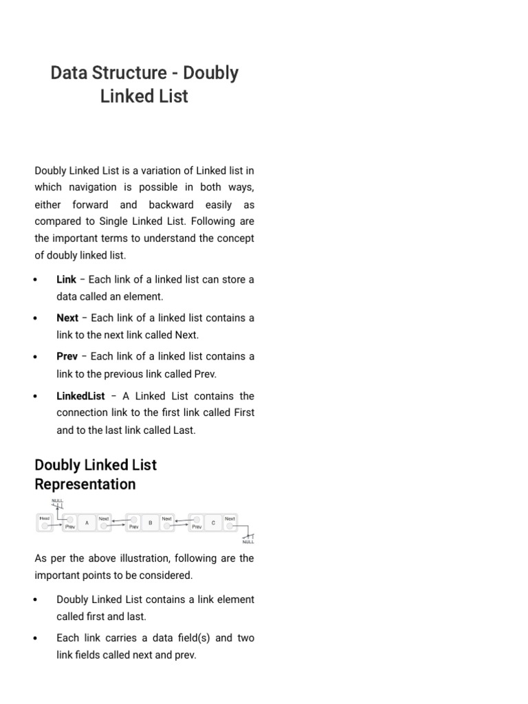 DS Doubly Linked List | PDF | Computing | Data Management