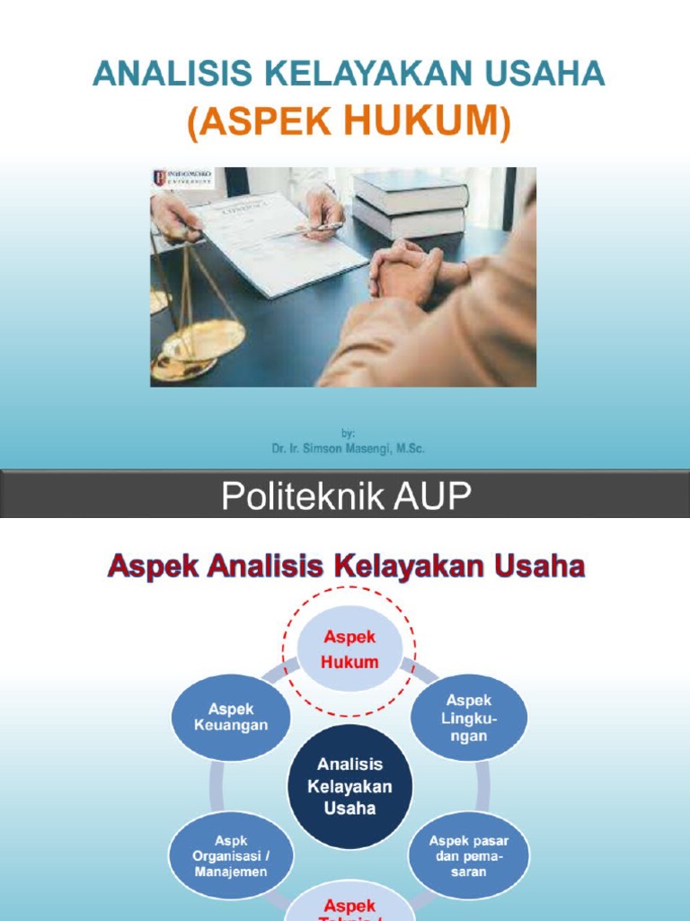 Analisis Kelayakan Usaha (Aspek Hukum) .1 | PDF