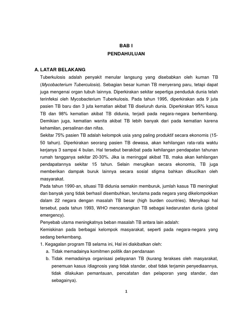 Penanggulangan Tuberkulosis dengan DOTS | PDF