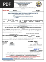 Fire Drill Certification Document | PDF | Fire Safety | Safety
