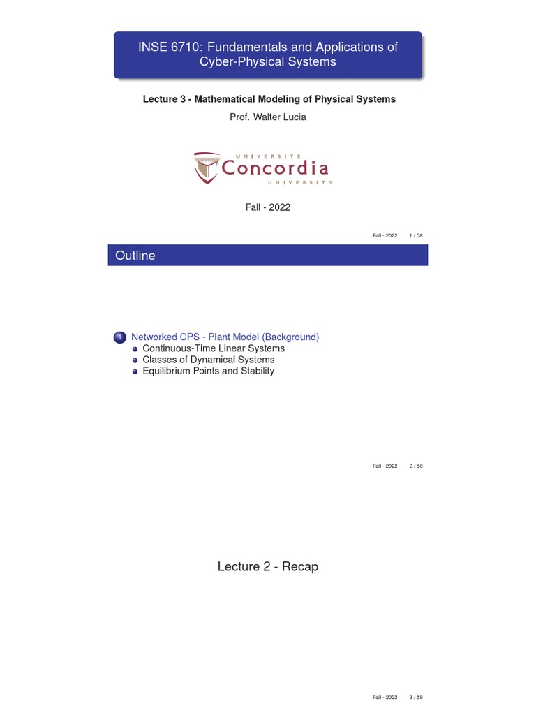Modeling Physical Dynamics: An Introduction to Mathematical Modeling of Linear Systems | PDF ...