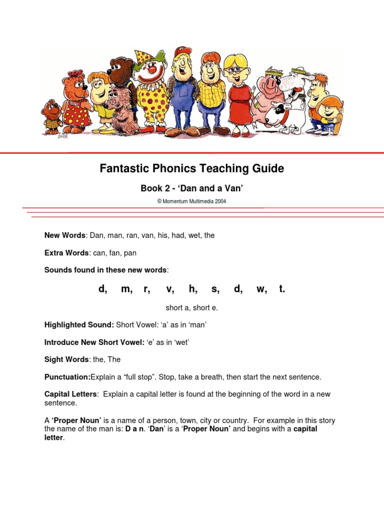 Dan and A Van TB | Download Free PDF | Phonics | Reading Comprehension