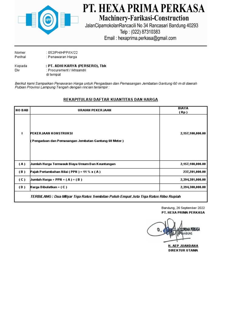Perhitungan Jembatan Gantung 60 Meter PUBIAN LAMPUNG TENGAH | PDF