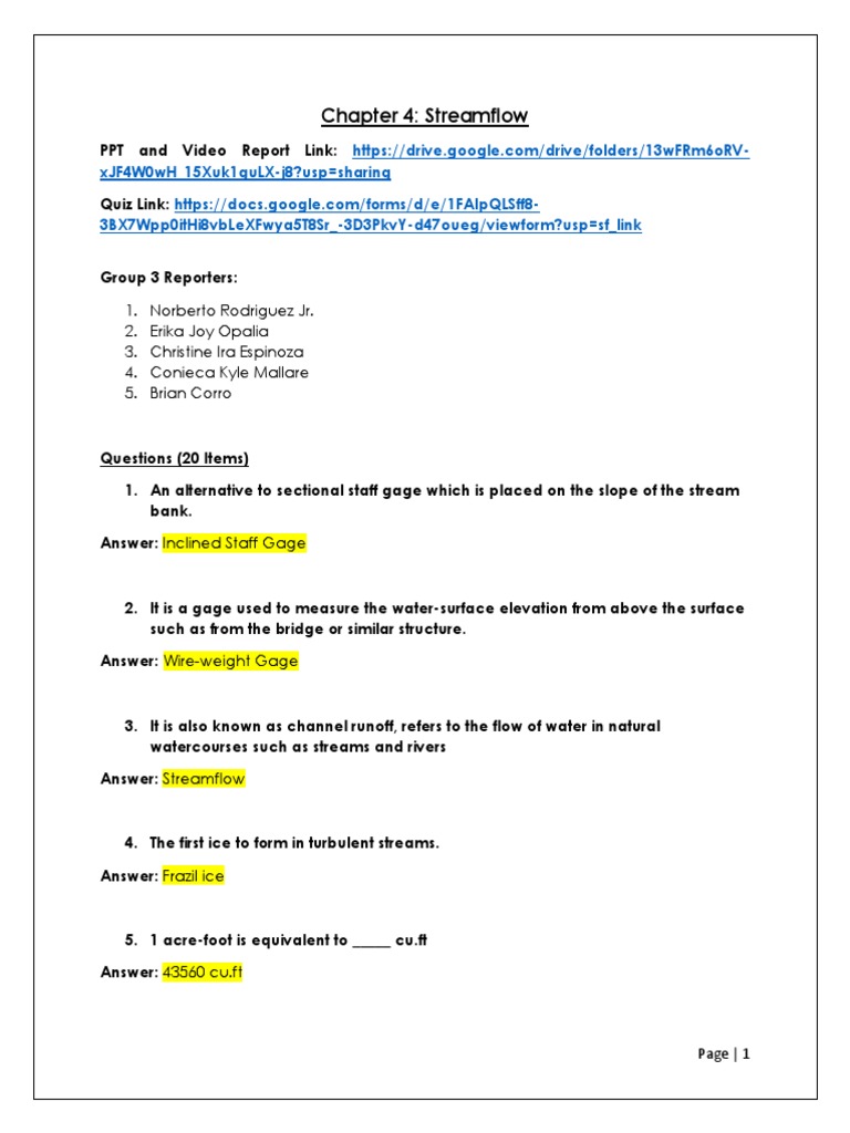 Streamflow Measurement Techniques Guide | PDF | Earth Sciences | Civil ...