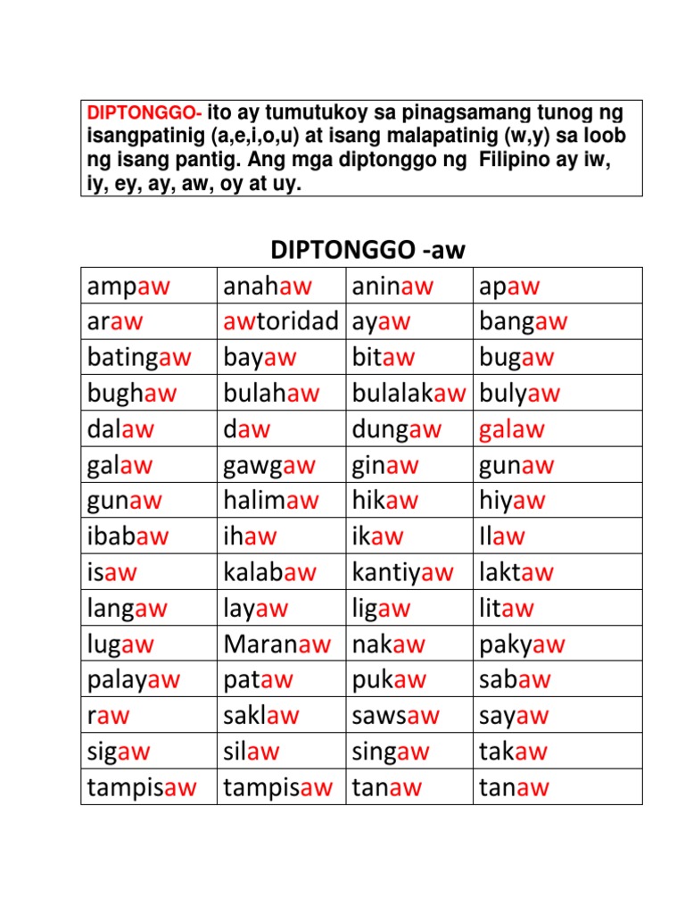 DIPTONGGO | PDF