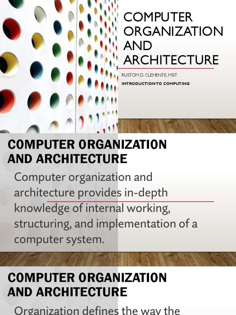 Computer Organization and Architecture | PDF | Computer Data Storage | Central Processing Unit