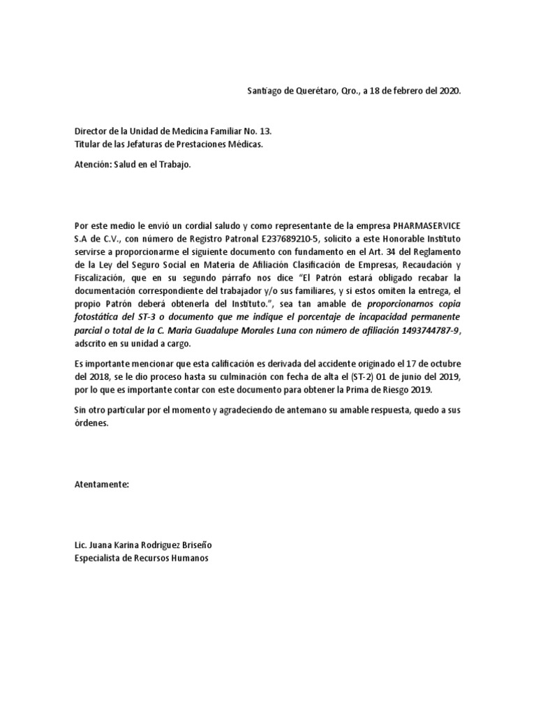 Aclaración ST-7 | PDF