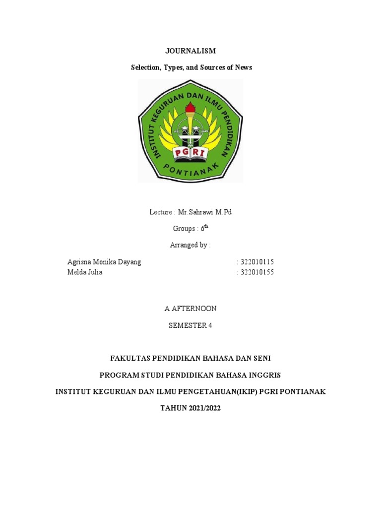 Journalism Basics for Students | PDF | News | Decision Making