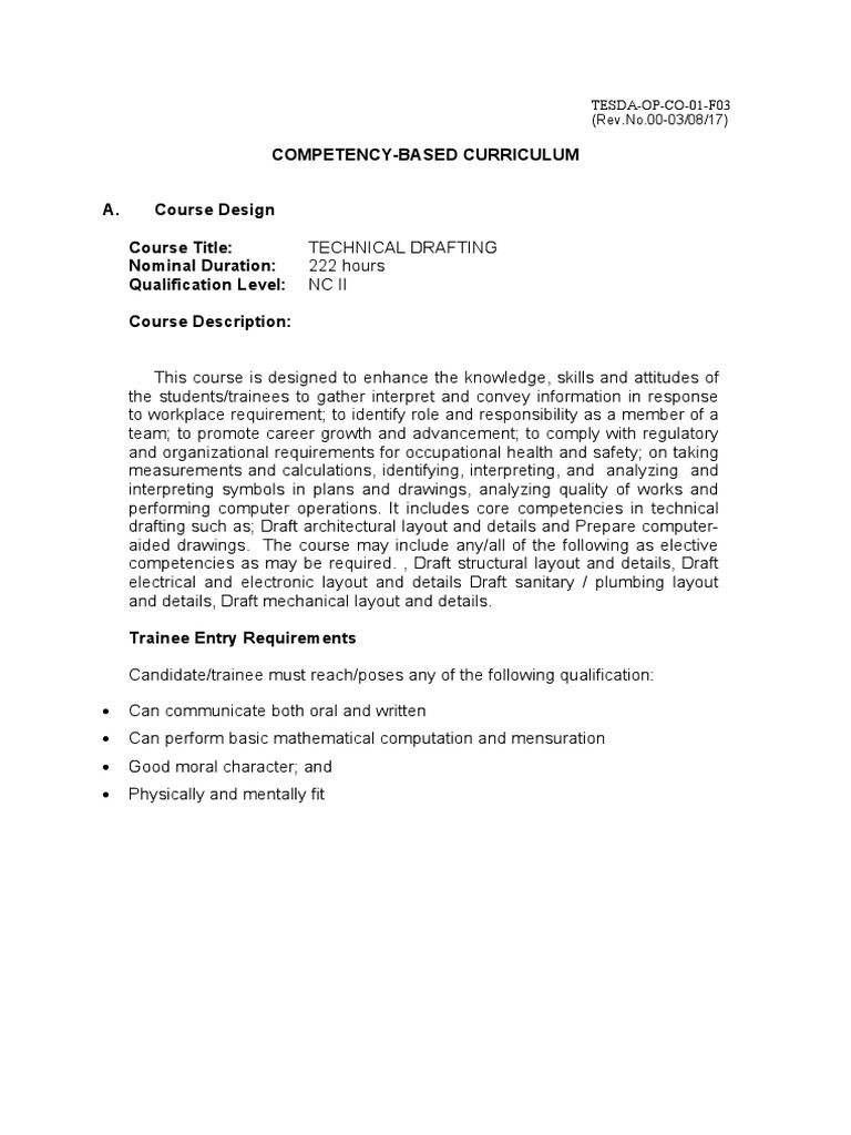 Technical Drafting NC Ii | PDF | Technical Drawing | Risk