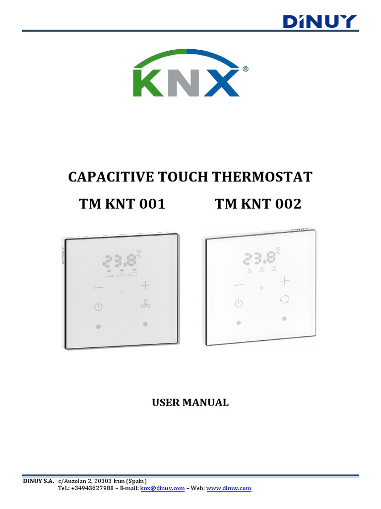 TM KNT 001 002 - User Manual | Download Free PDF | Thermostat | Switch