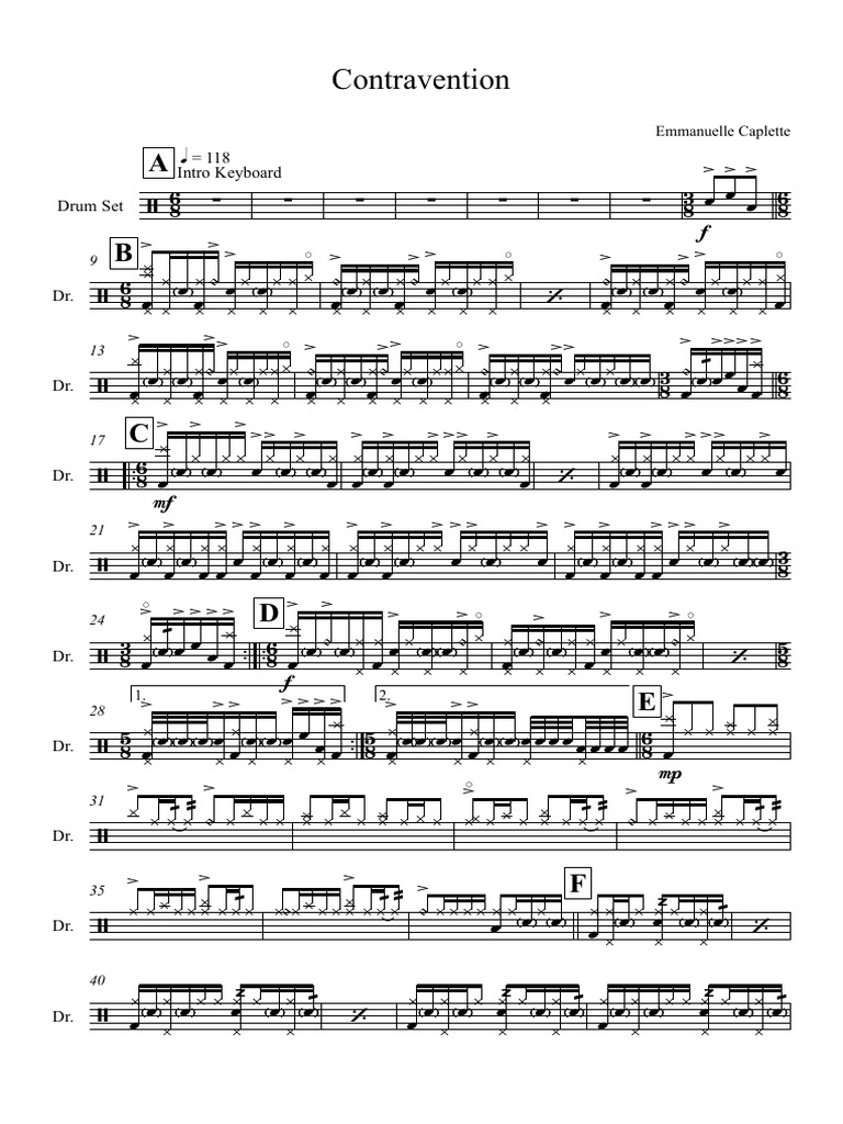 Contravention - Emmanuelle Caplette (1) - Full Score | PDF | Échecs