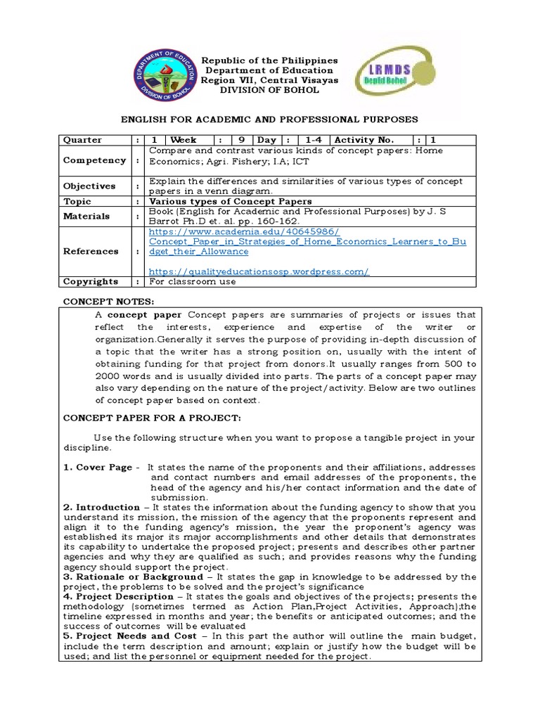 Shs Eapp q1 Las Wk9 Day1-4 | PDF | Concept | Cognitive Science
