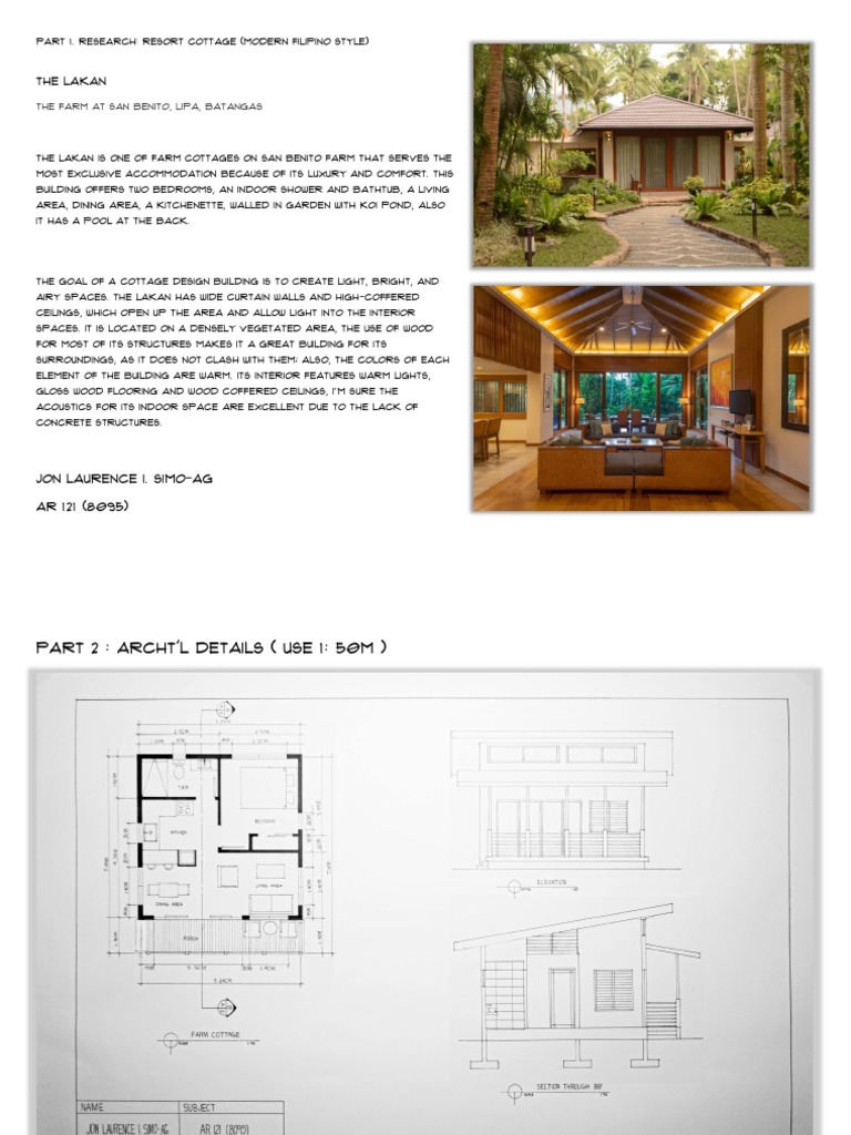 Ar 121+8095 - Simo-Ag - Activity 2 A Simple Resort Cottage | PDF