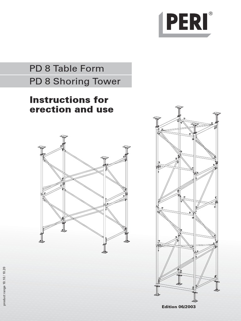 10.10 PD8 Instruction | PDF | Scaffolding | Crane (Machine)