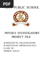 Hollow Prism - Physics Investigatory Project Class 12 CBSE | PDF ...