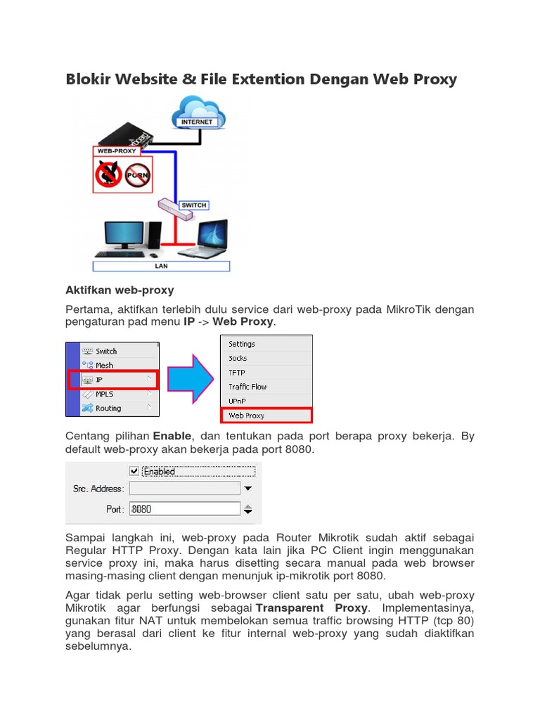 Blokir Website Via Web Proxy | PDF