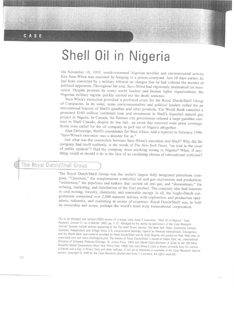Shell Oil in Nigeria | PDF