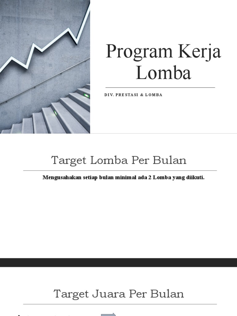 Program Kerja Lomba | PDF | Karier & Perkembangan | Bisnis