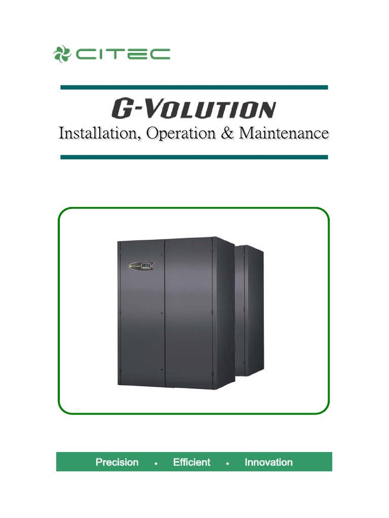 G-Volution IOM v3.1 | PDF | Heat Exchanger | Duct (Flow)