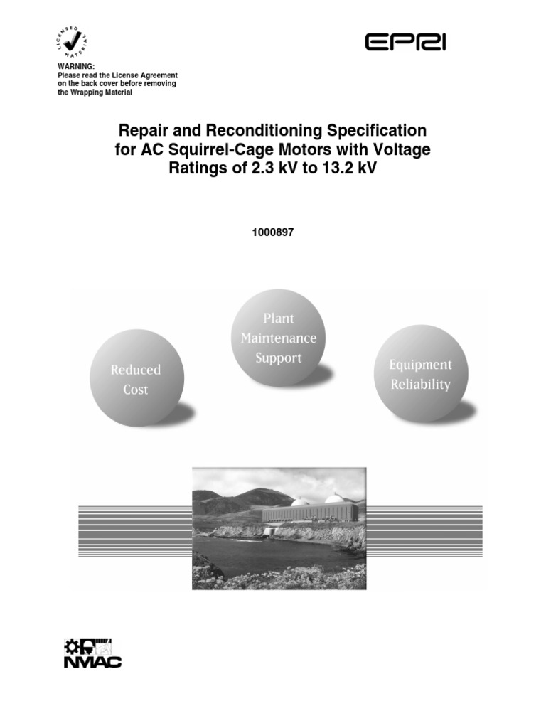 Repair and Reconditioning Specification For AC Squirrel-Cage Motors With Voltage Ratings of 2.3 ...