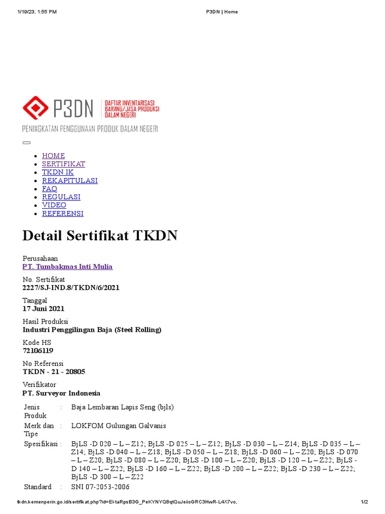 TKDN BJLS Lokfom | PDF | Komputer