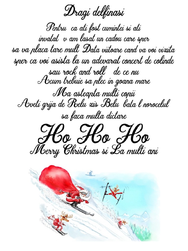 Scrisoare de La Mos | PDF