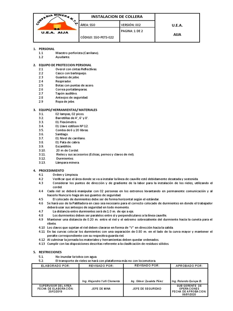 22 Pets Instalación de Collera | PDF