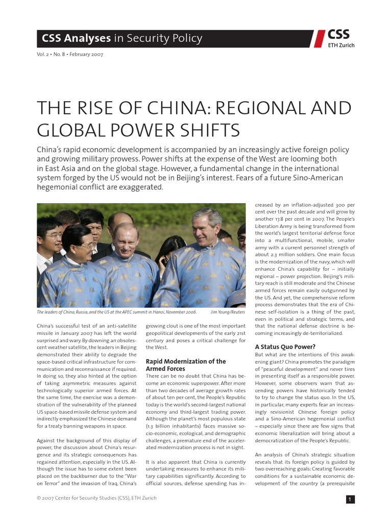 The Rise of China | PDF | China | World Politics