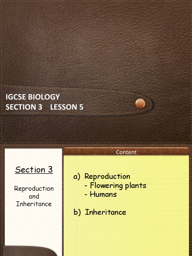 Igcse Biology Section 3 Lesson 5 Pdf Natural Selection Sexual