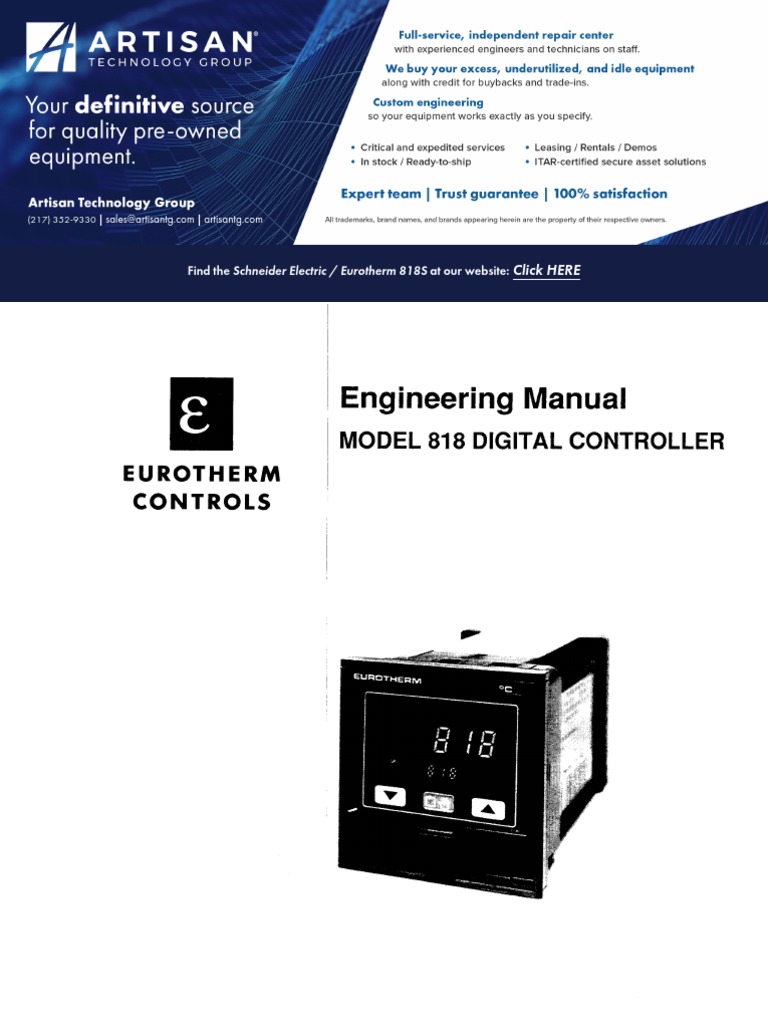Eurotherm 818 Manual | PDF
