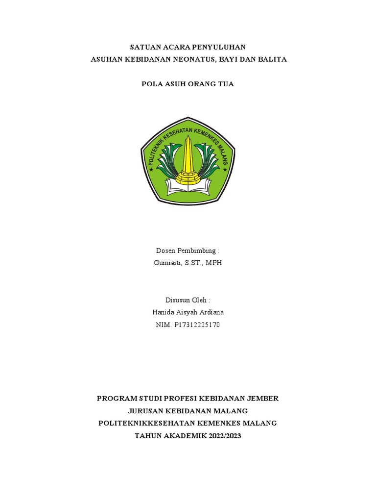 Sap Pola Asuh Orang Tua | PDF