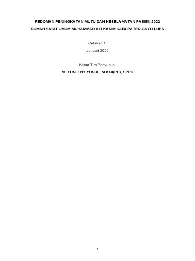 PEDOMAN PMKP Ep1.1 FIX | PDF