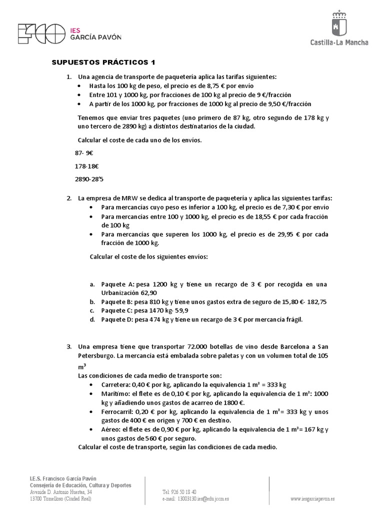 Supuestos Prácticos 1 | PDF