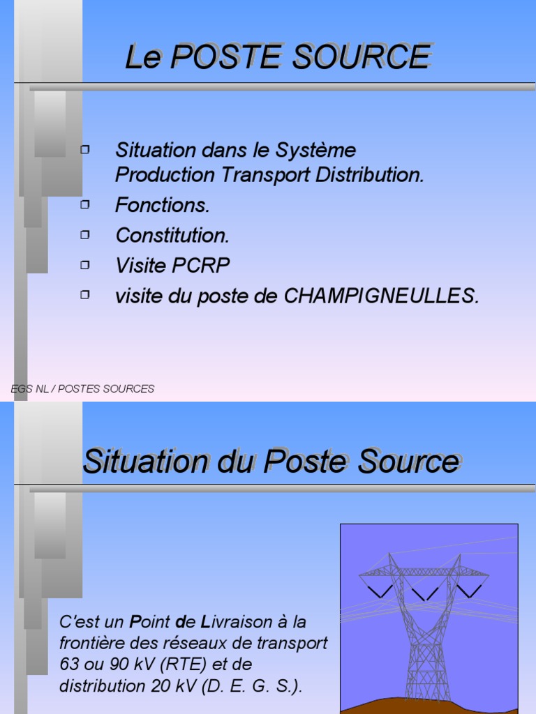 EDF 3 - Postes Source | PDF | Transformateur électrique | Réseau électrique