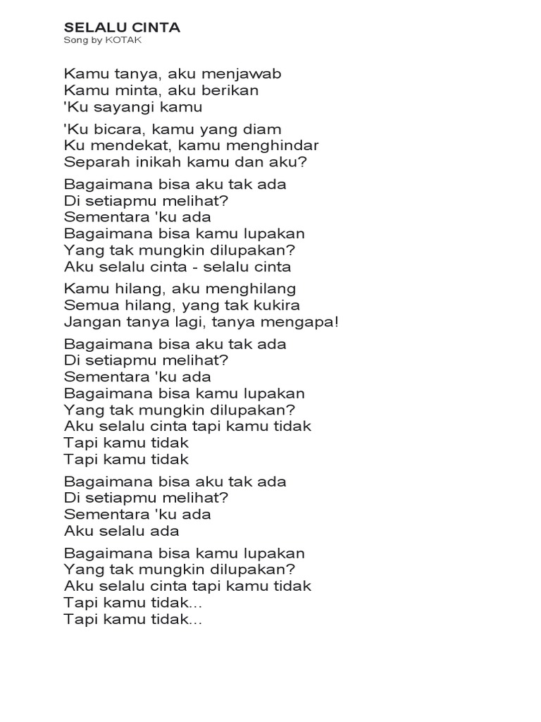 Lirik Lagu Rohani | PDF