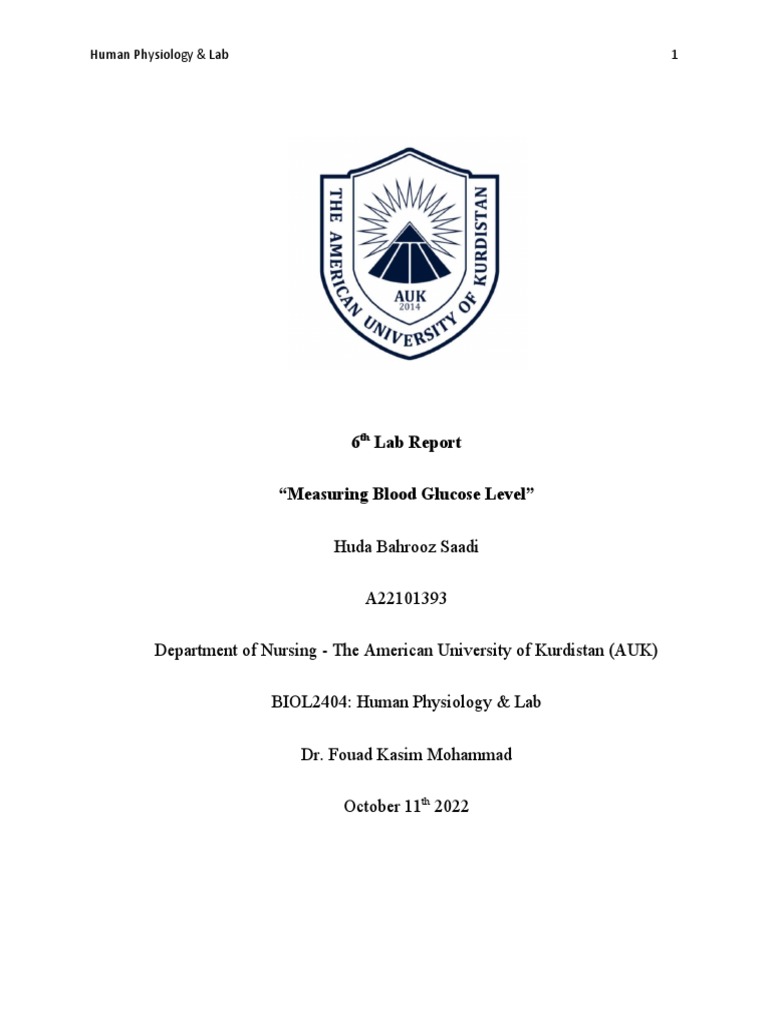 Measuring Blood Glucose Level | PDF | Hyperglycemia | Diabetes