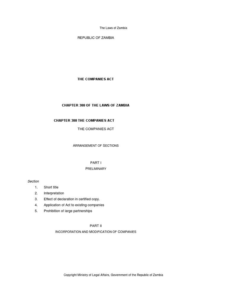 Companies Act Cap 388 | PDF | Liquidation | Civil Law (Legal System)