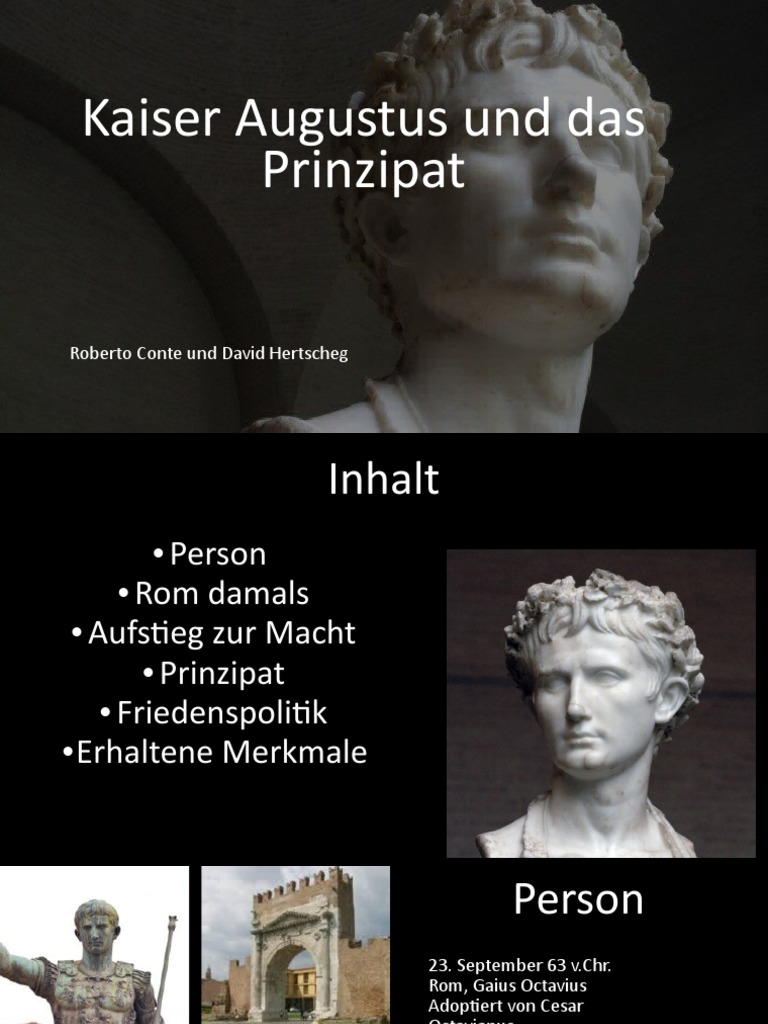 Kaiser Augustus Und Das Prinzipat PP | PDF